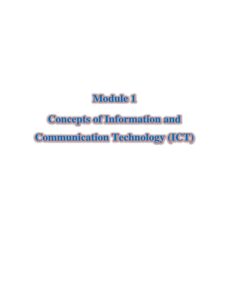 CICT Mod 1 | PDF