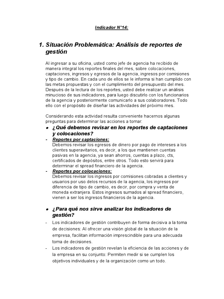 Indicador N14 | PDF | Interés | Bancos