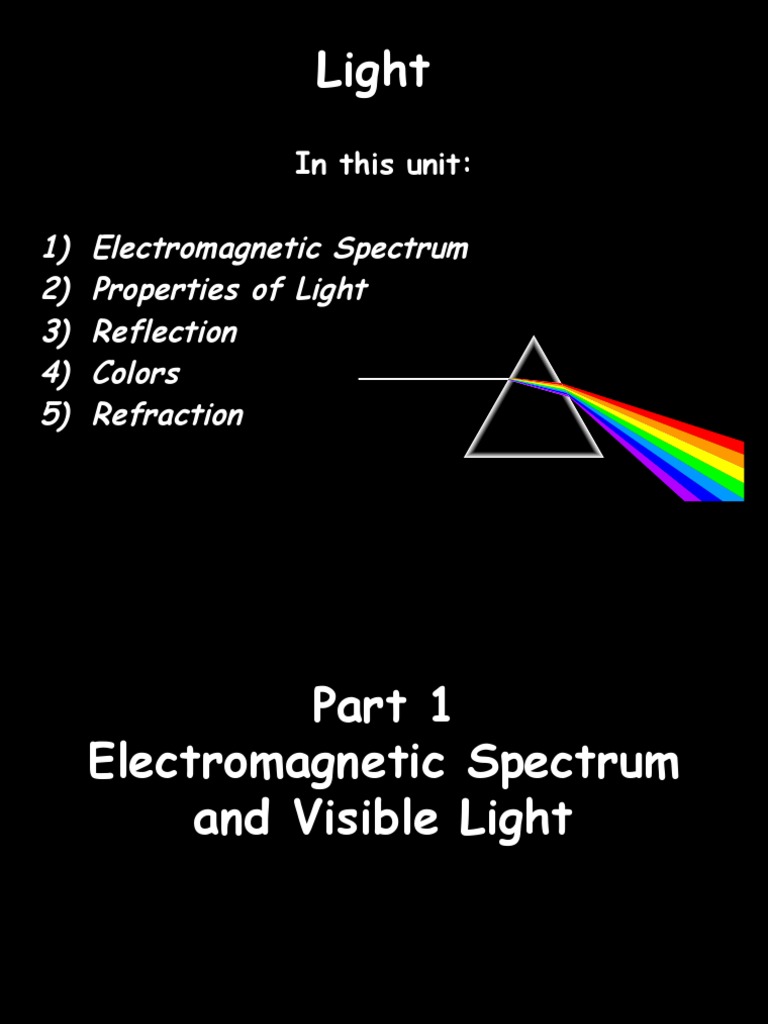 Electromagnetic Spectrum and Light | PDF | Electromagnetic Radiation | Blue