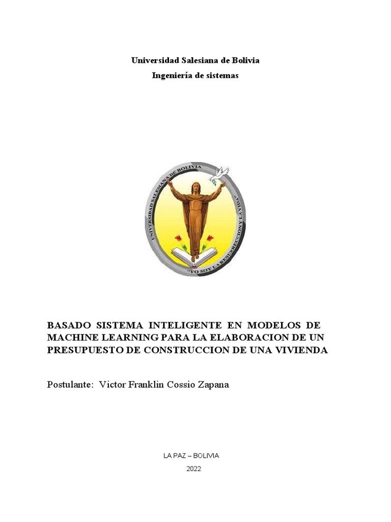 1proyecto Sistema Inteligente en Modelos Machine Learning Final | PDF ...