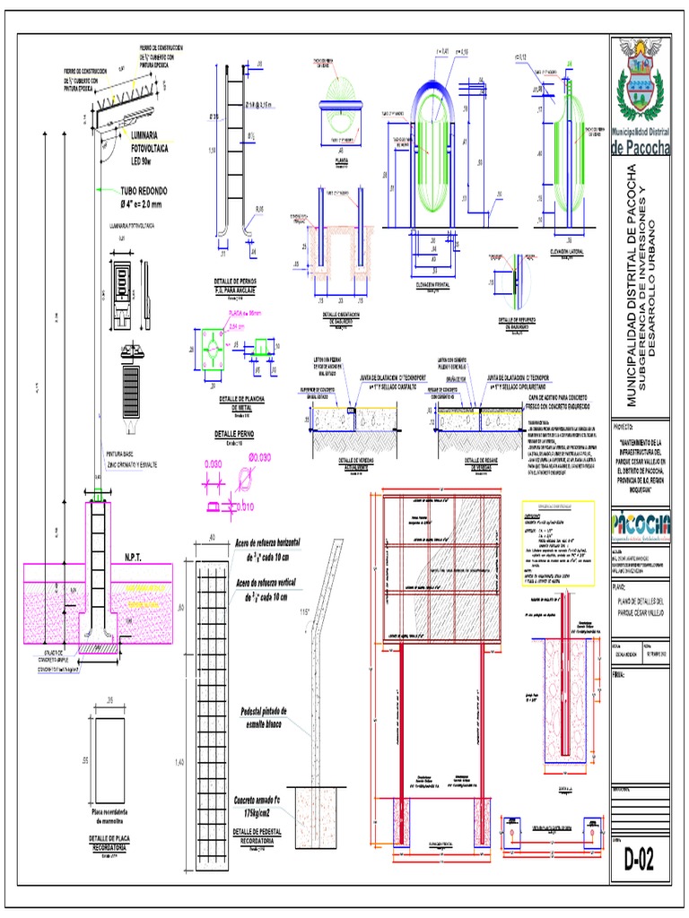 Plano de Detalles 2 MOD Cesar Vallejo | PDF