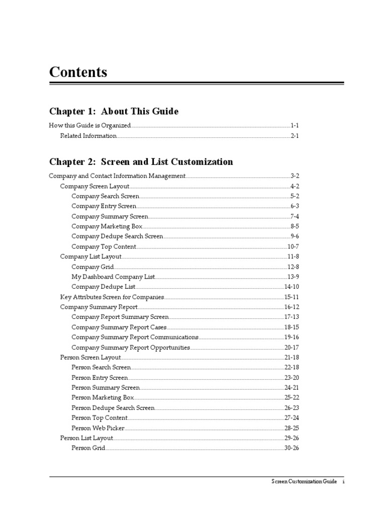 Sage Crm 6 0 Screen Customization Guide Pdf Customer Relationship Management Page Layout