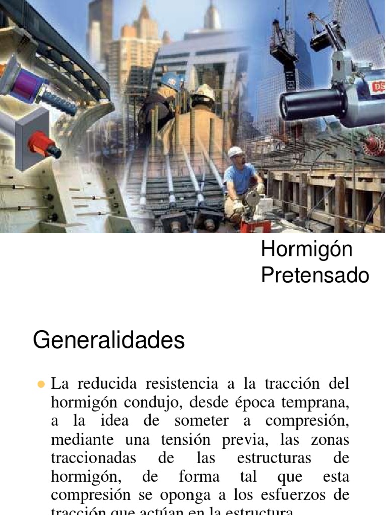 12 Hormigón Pretensado Generalidades Pdf Hormigón Pretensado