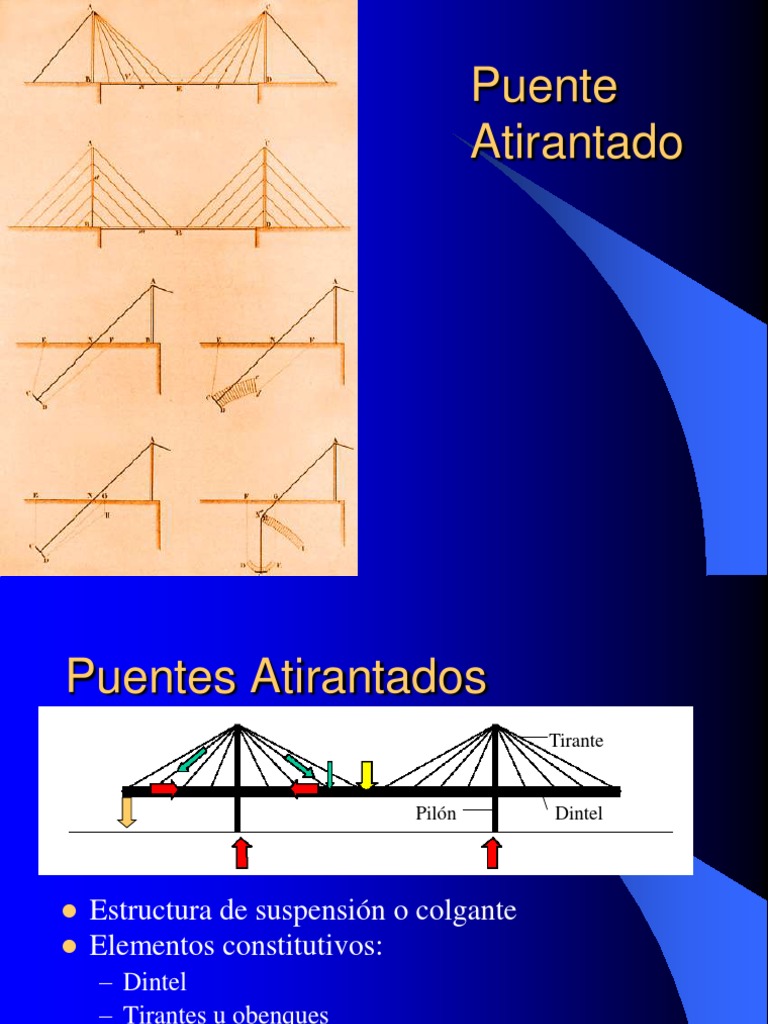 Elementos y características del puente atirantado | PDF | Viga ...