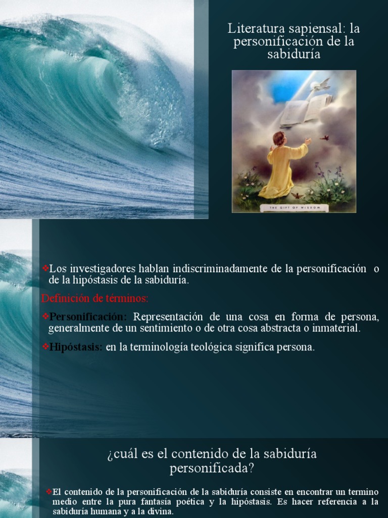 Personificación de la Sabiduría en Literatura | PDF | Filosofía