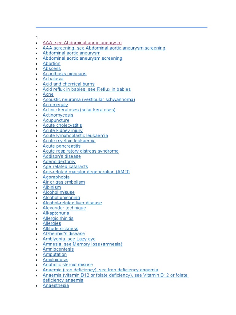 Nhs Symptoms | PDF | Leukemia | Heart