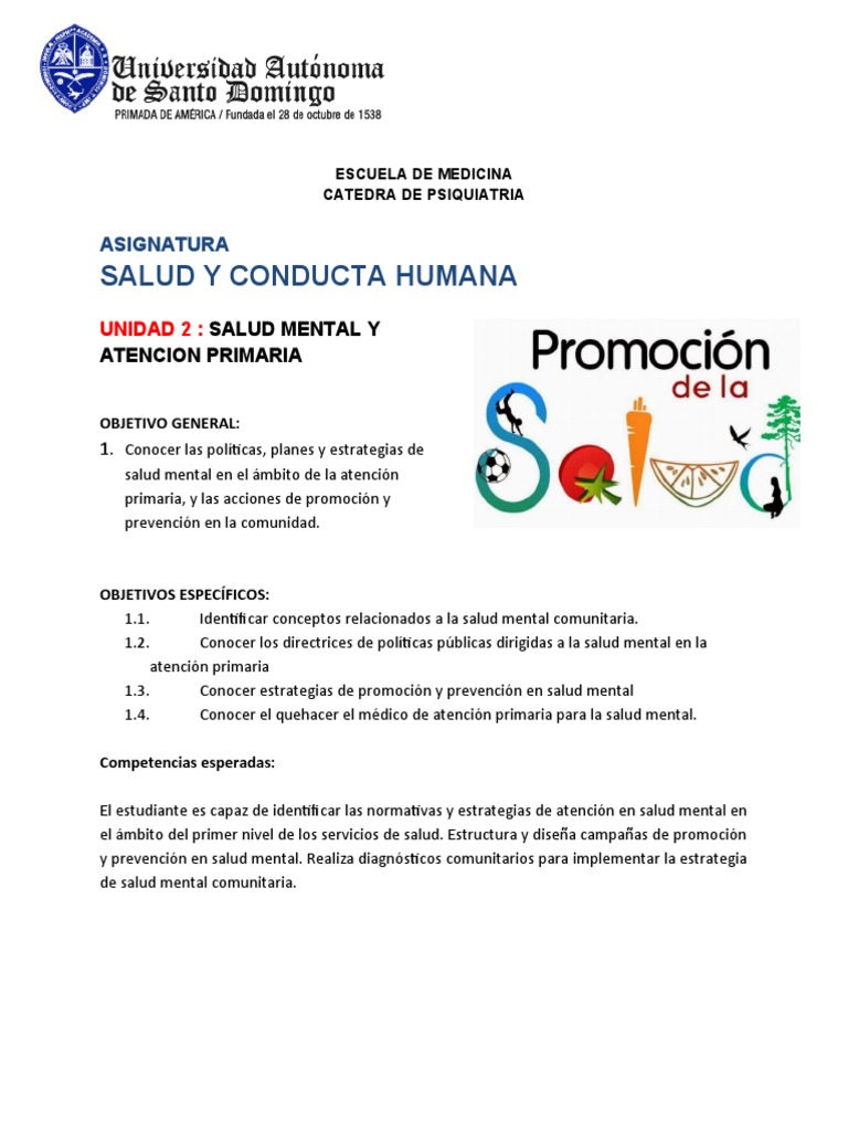 Consigna Unidad 2. Salud Mental y Atencion Primaria | PDF | Salud mental | Ansiedad