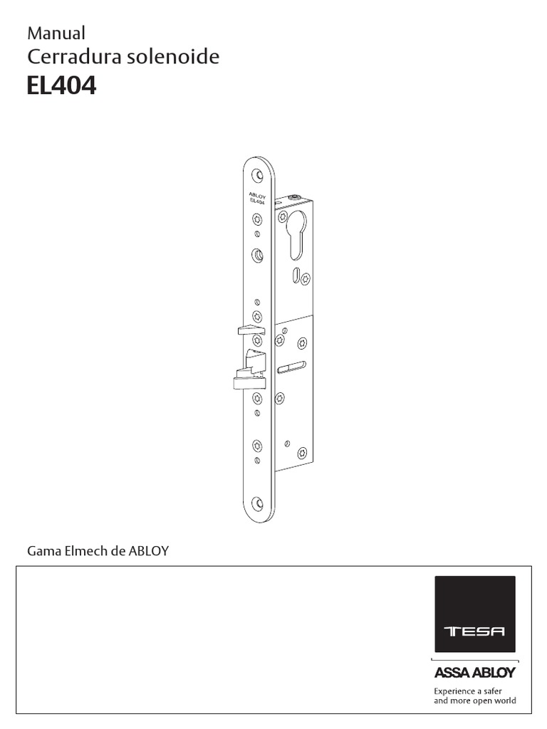 ABLOY EL404 Instrucciones de Instalación 1 | PDF