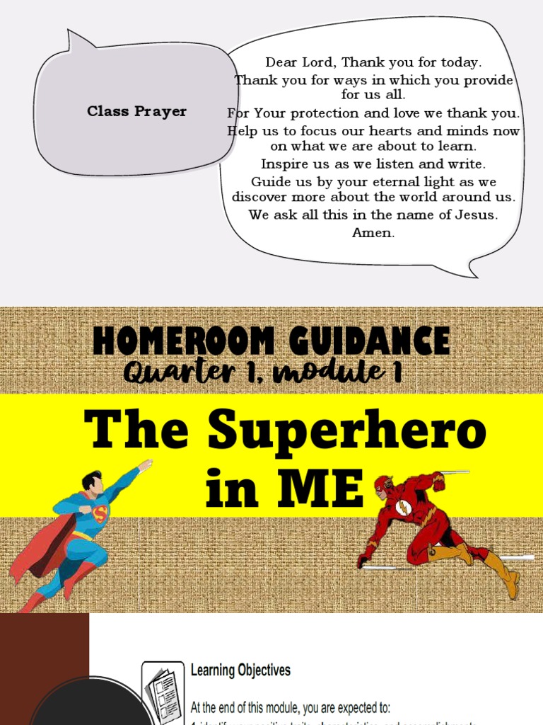 HGP Module 1 - The Superhero in ME | PDF