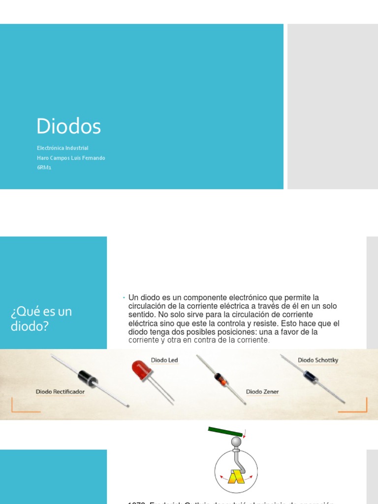 Diodos | PDF | Diodo | Ingenieria Eléctrica