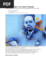 Life and Works of Carlos P Romulo | PDF | Philippines