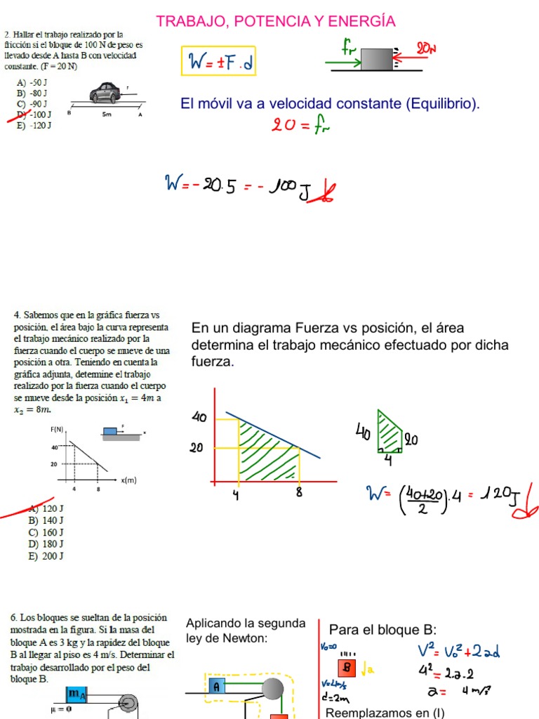 Trabajo, Energía y Potencia | PDF | Ciencia y matemáticas