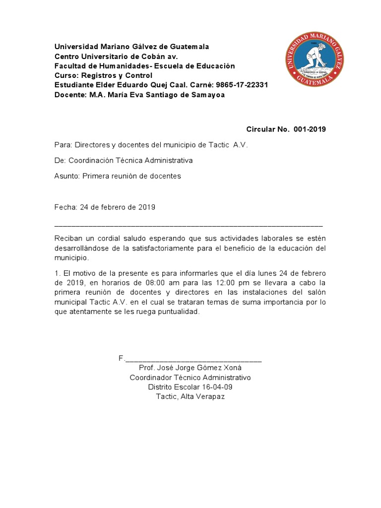 Redaccion de Circular y Conocimiento | PDF