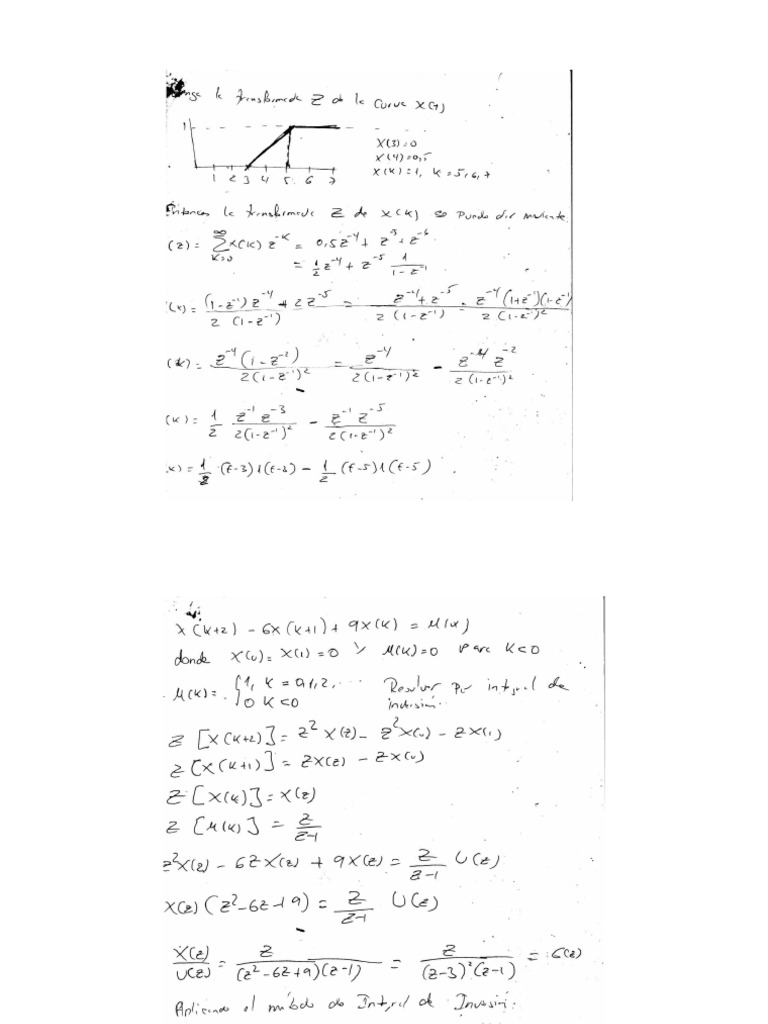 Ejercicios Resueltos Transformada Z | PDF