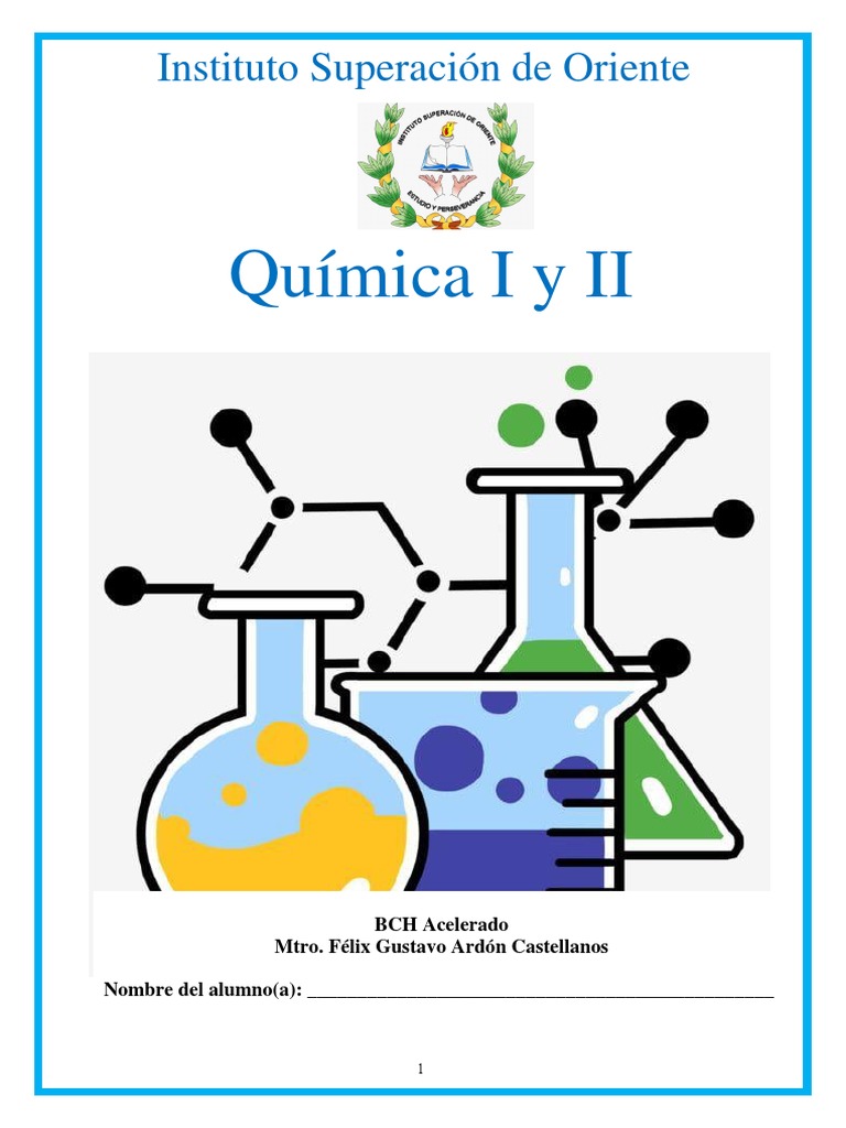 Cuadernillo Quimica I y II Félix Ardón - ISO 2022 | PDF | Celsius ...