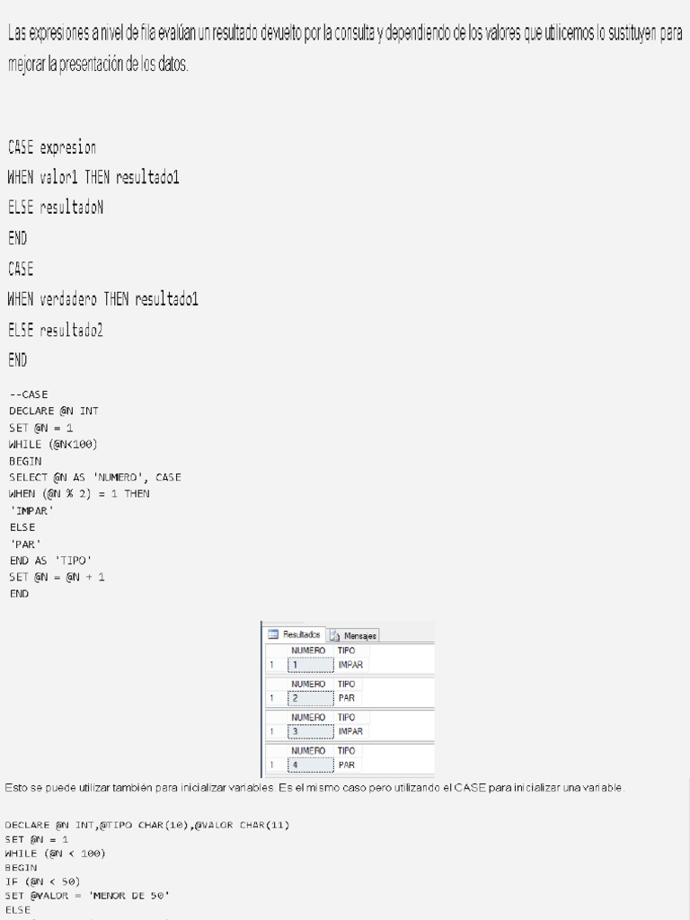 Case Ejercicios | PDF