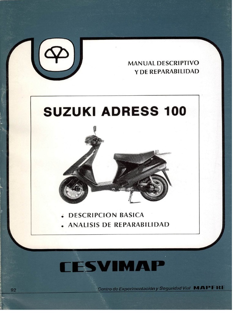 Manual Suzuki Adress | PDF