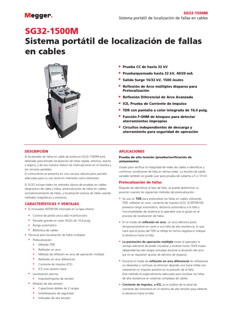 SG32-1500M DS Esla | PDF | Corriente eléctrica | Alto voltaje