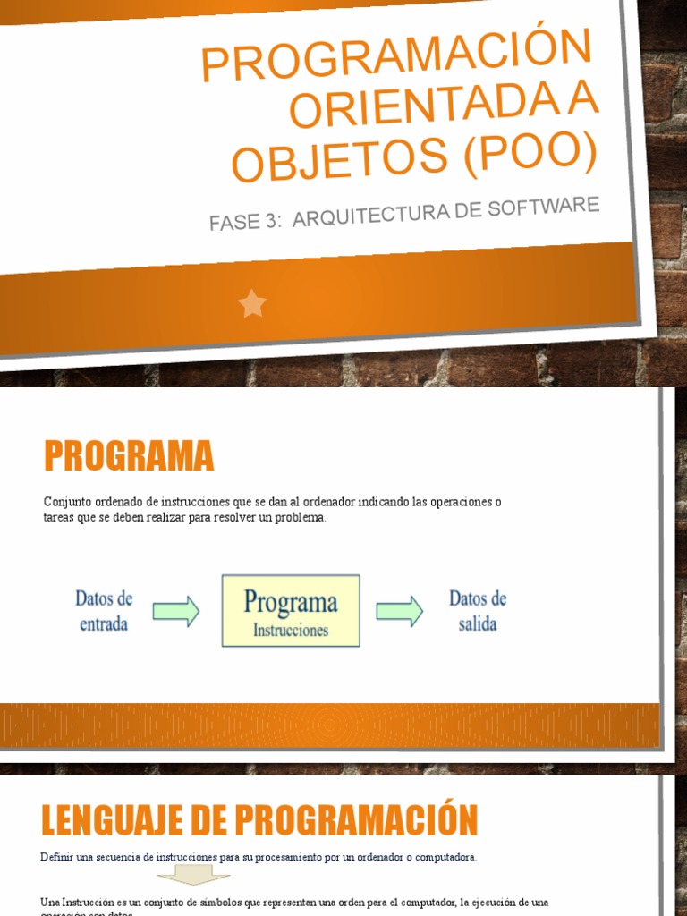 Programación Orientada A Objetos (POO) | Descargar gratis PDF | Objeto (informática) | Lenguaje ...