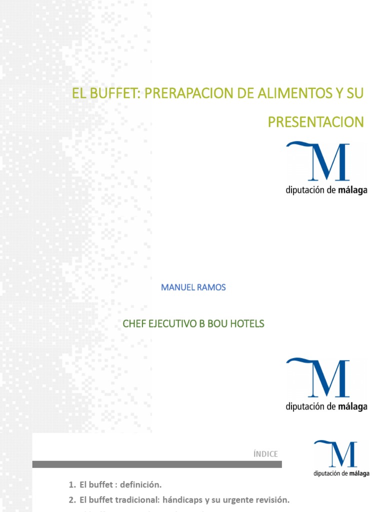 El Buffet. Preparación de Alimentos y Su Presentacion. | PDF ...