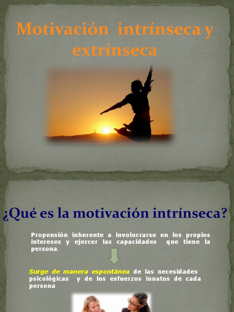 Motivación Intrínseca y Extrínseca | PDF | Motivación | Motivacional