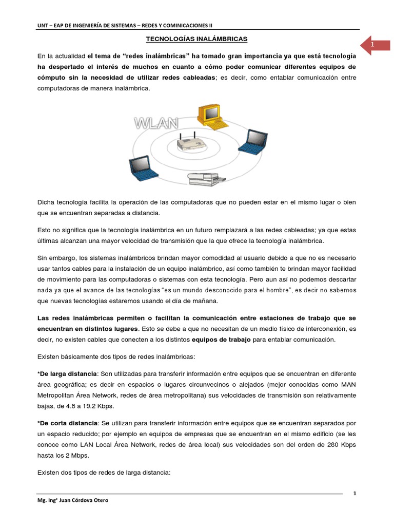 Tecnologias de Redes Inalambricas | PDF | Punto de acceso inalámbrico | Enrutador (Computación)