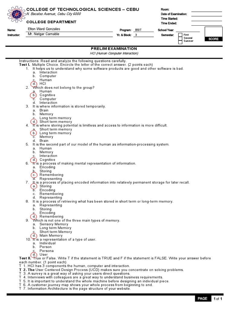 Gonzales Hci | PDF | Memory | Human–Computer Interaction