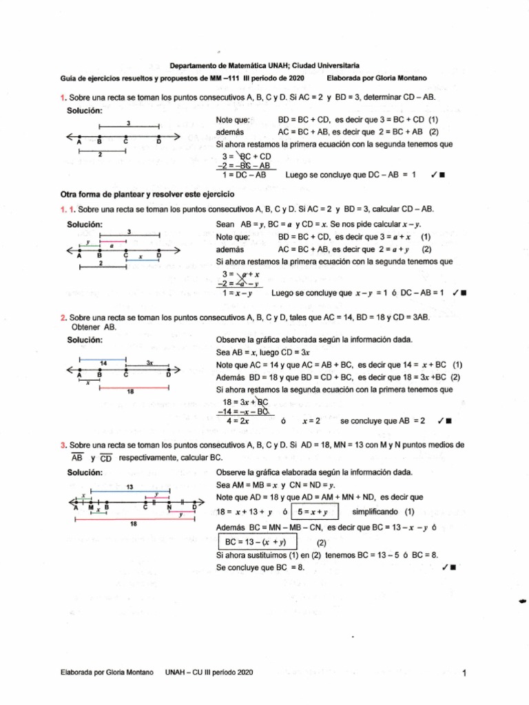 Guia 1 Geometria III 2020 | PDF | Triángulo | Geometría Elemental