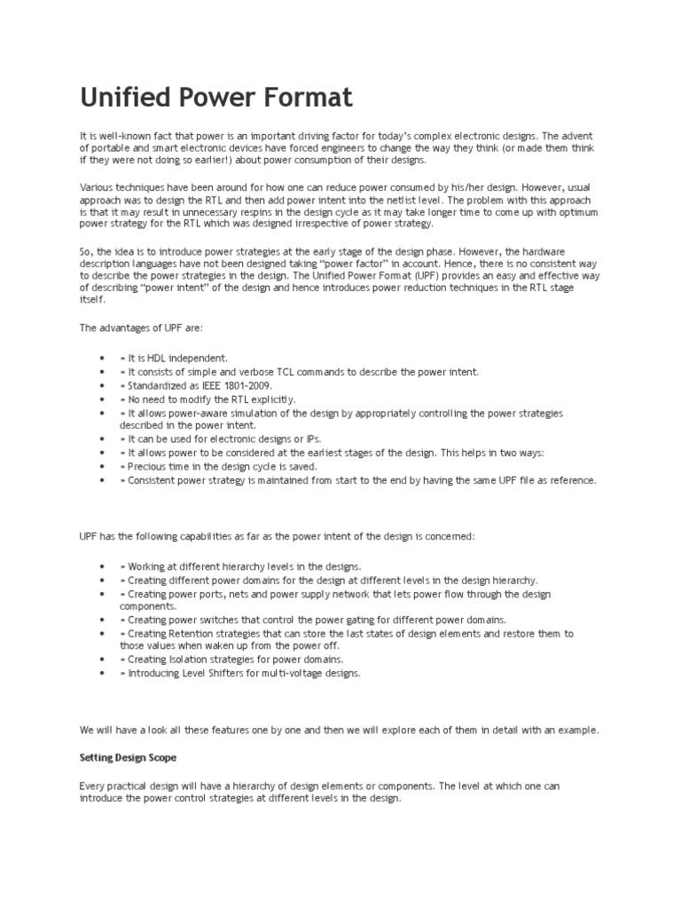 UPF Design Examples | PDF | Logic Gate | Electrical Engineering