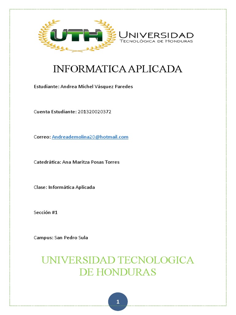 Tarea 1 Informatica Aplicada | PDF | Red de computadoras | Edad de ...