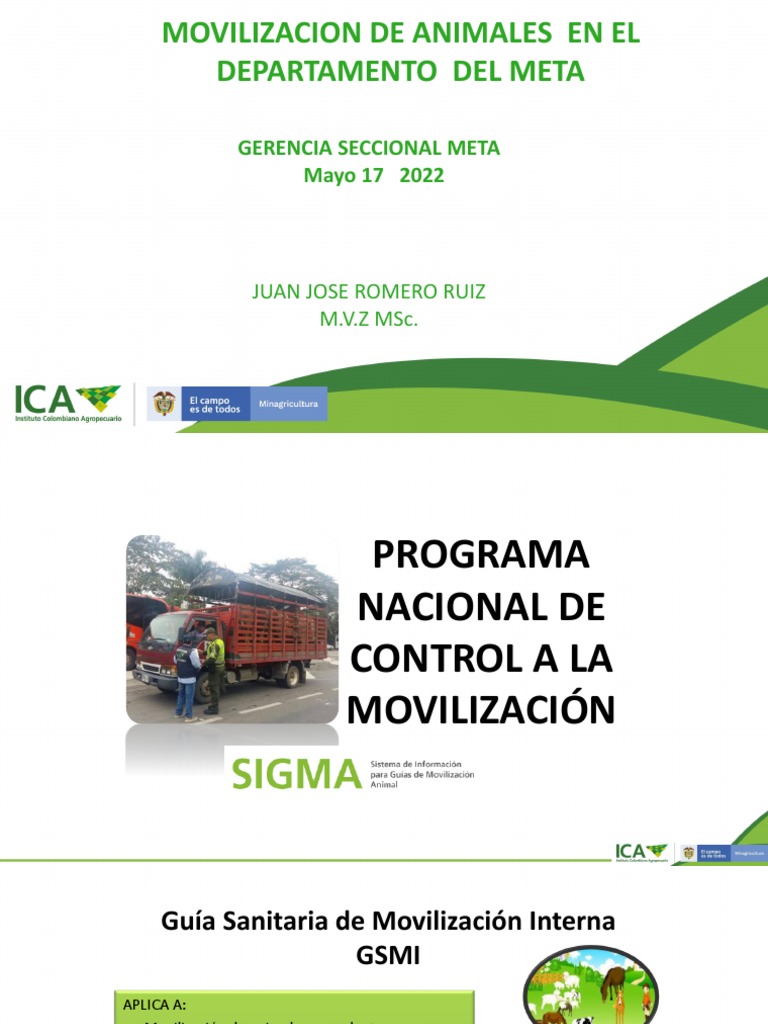 Requisitos Movilizacion Animal Ponal-Ica (Gsmi) | PDF | Salud pública ...
