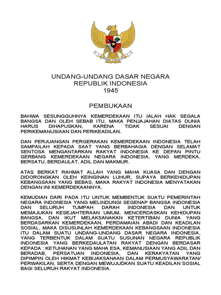 Dasar Hukum Kemerdekaan Indonesia | PDF