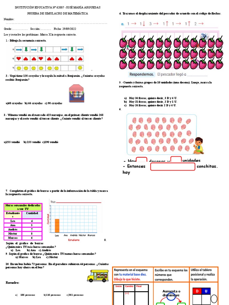 SIMULACRO DE MATEMATICA IIi | PDF