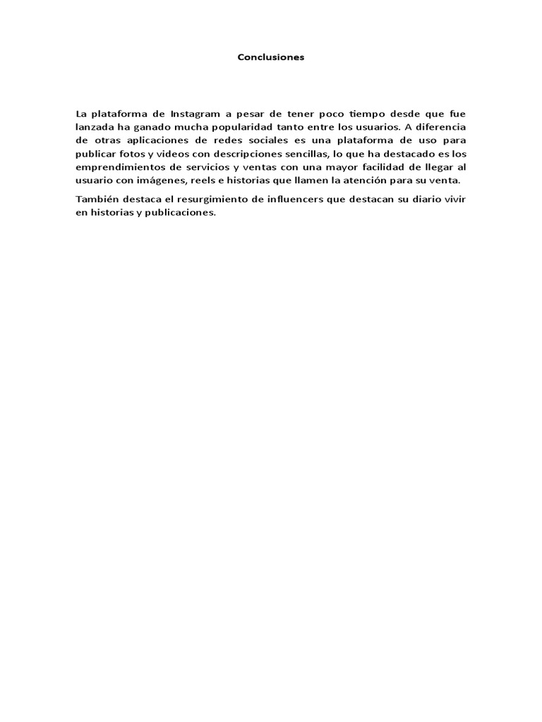 Conclusion Es | PDF
