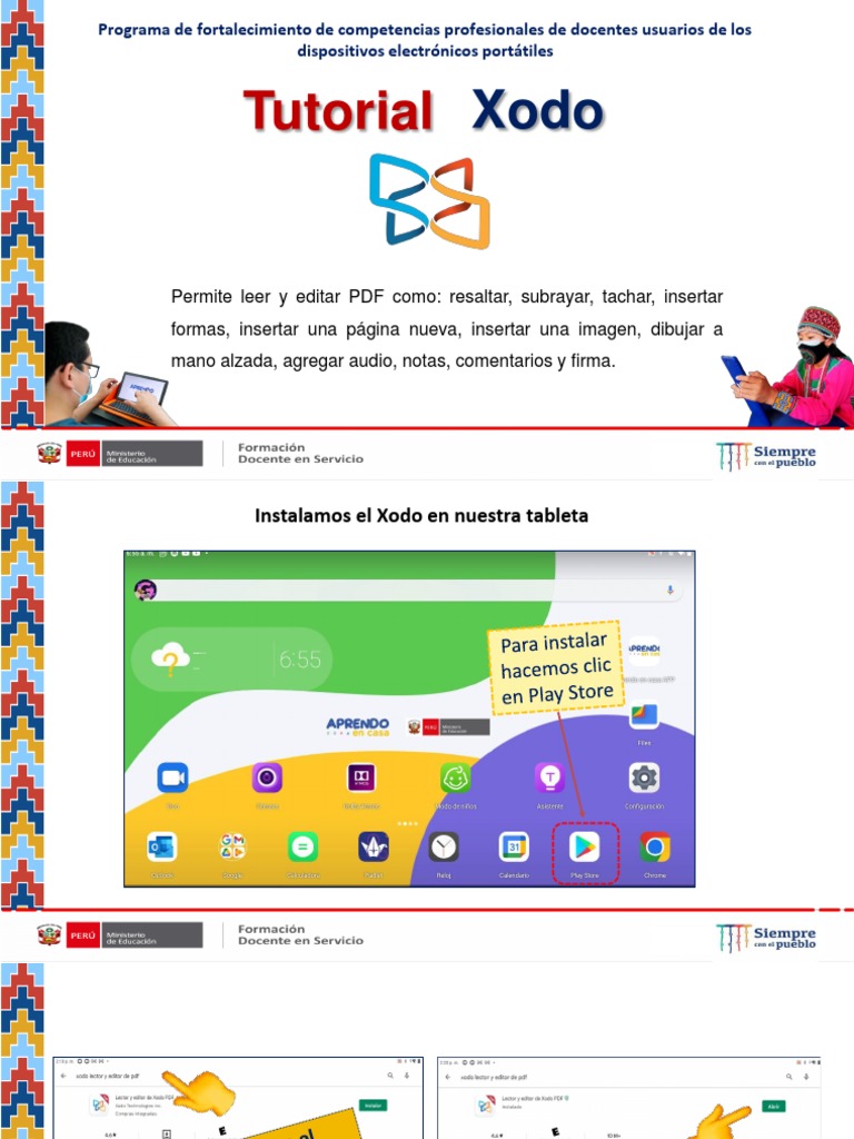 Tutorial Xodo | Descargar gratis PDF | Informática | Software