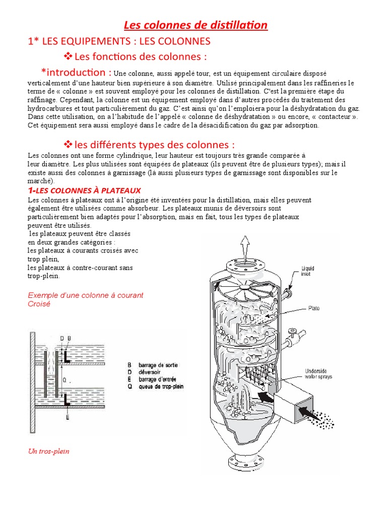 Les Colonne de Distillation | PDF