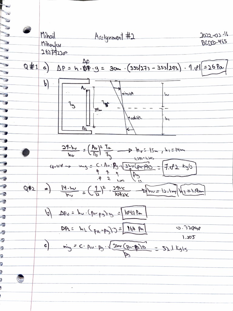 Mihail Mihaylov 26279228 Assignment2 bldg465 | PDF | Science & Mathematics