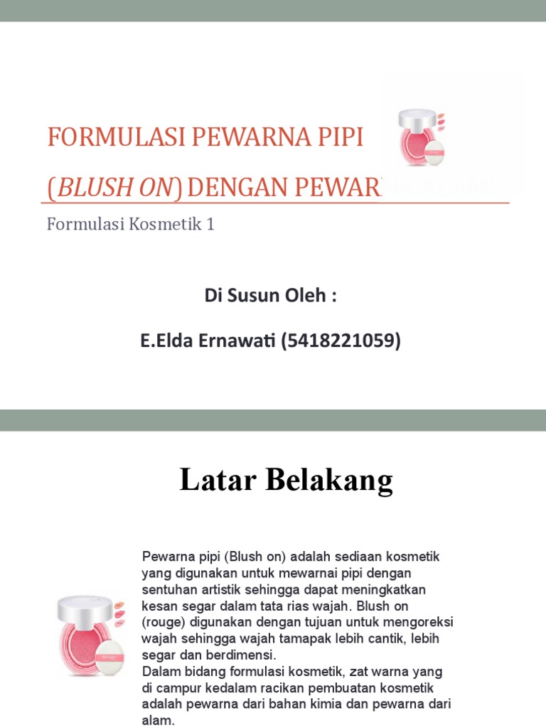 Pewarna Pipi | PDF