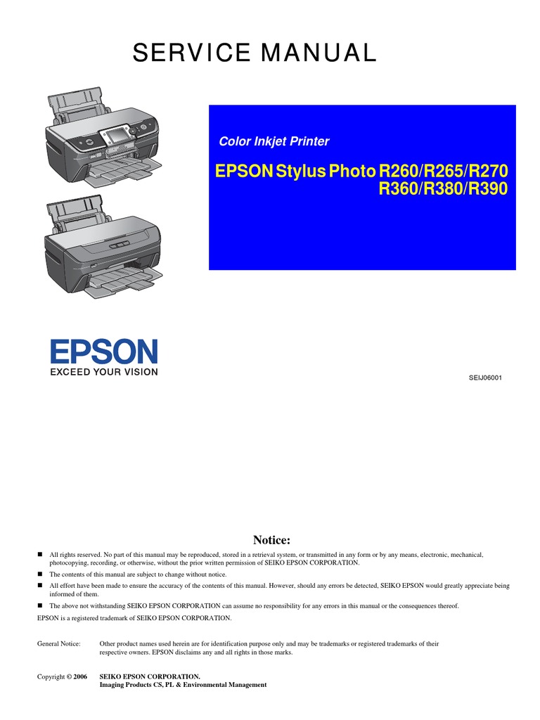 Epson Stylus Photo r260 r265 r270 | Secure Digital | Usb