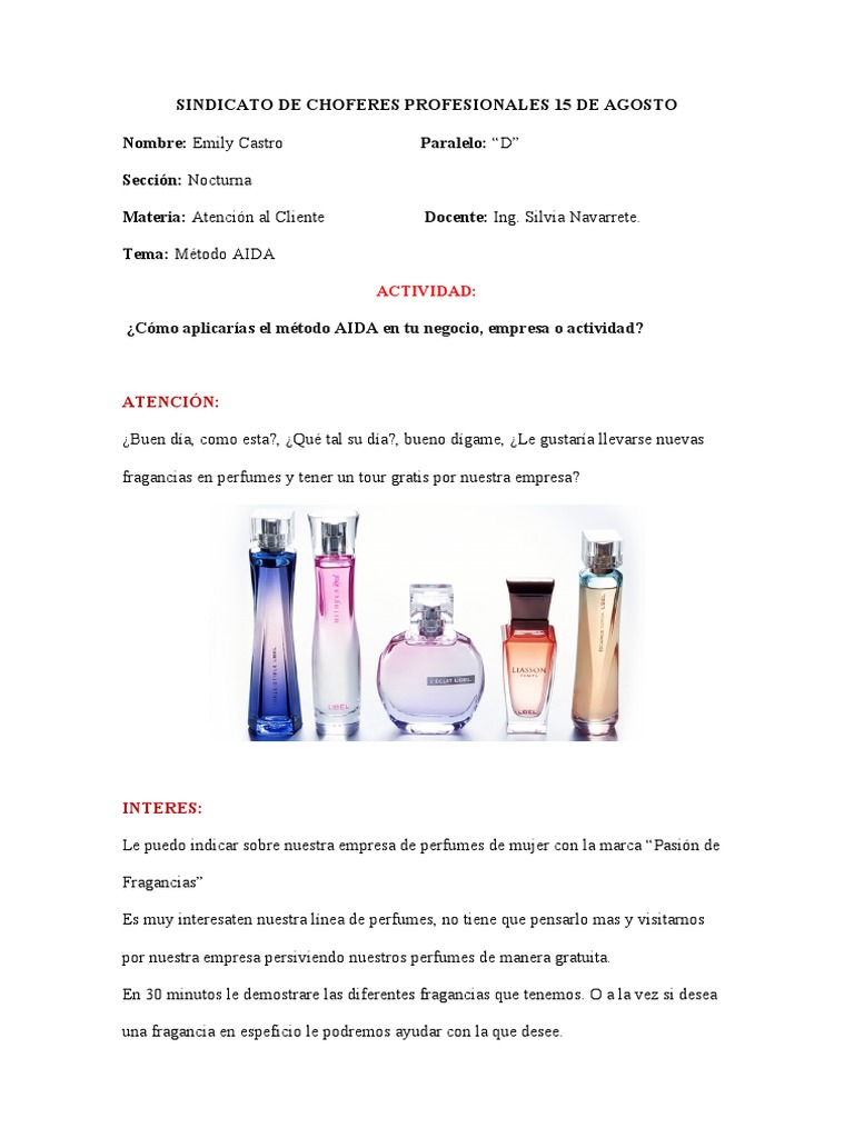 Método AIDA | PDF | Perfume