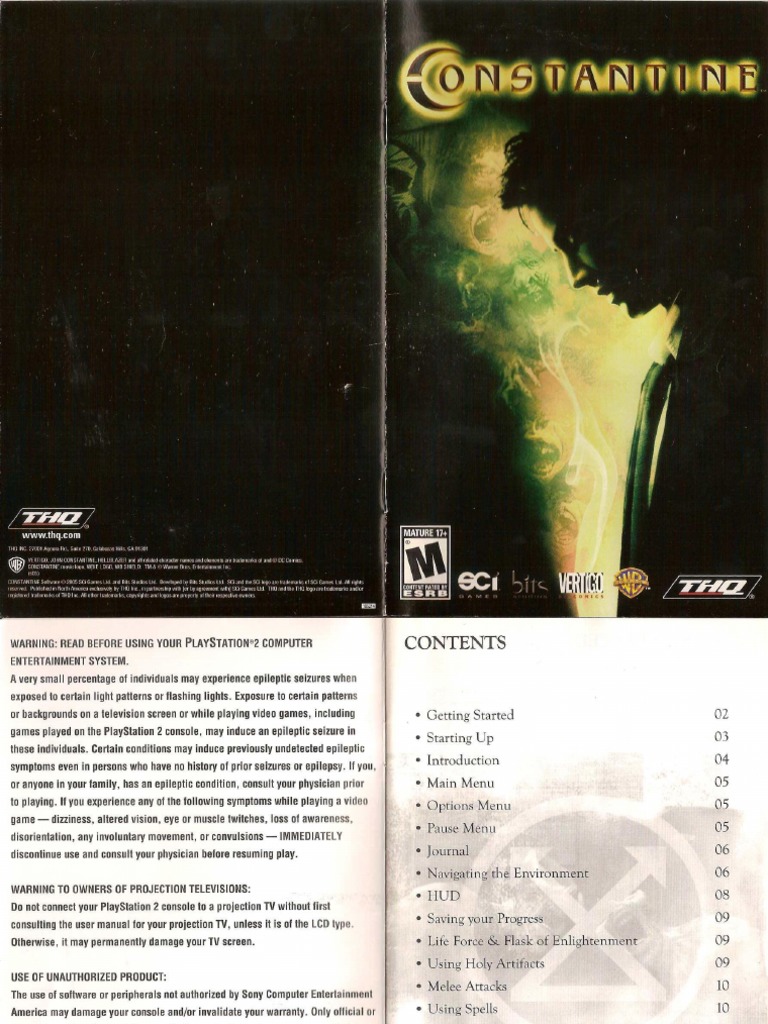 Constantine - 2005 - THQ, Inc. | PDF