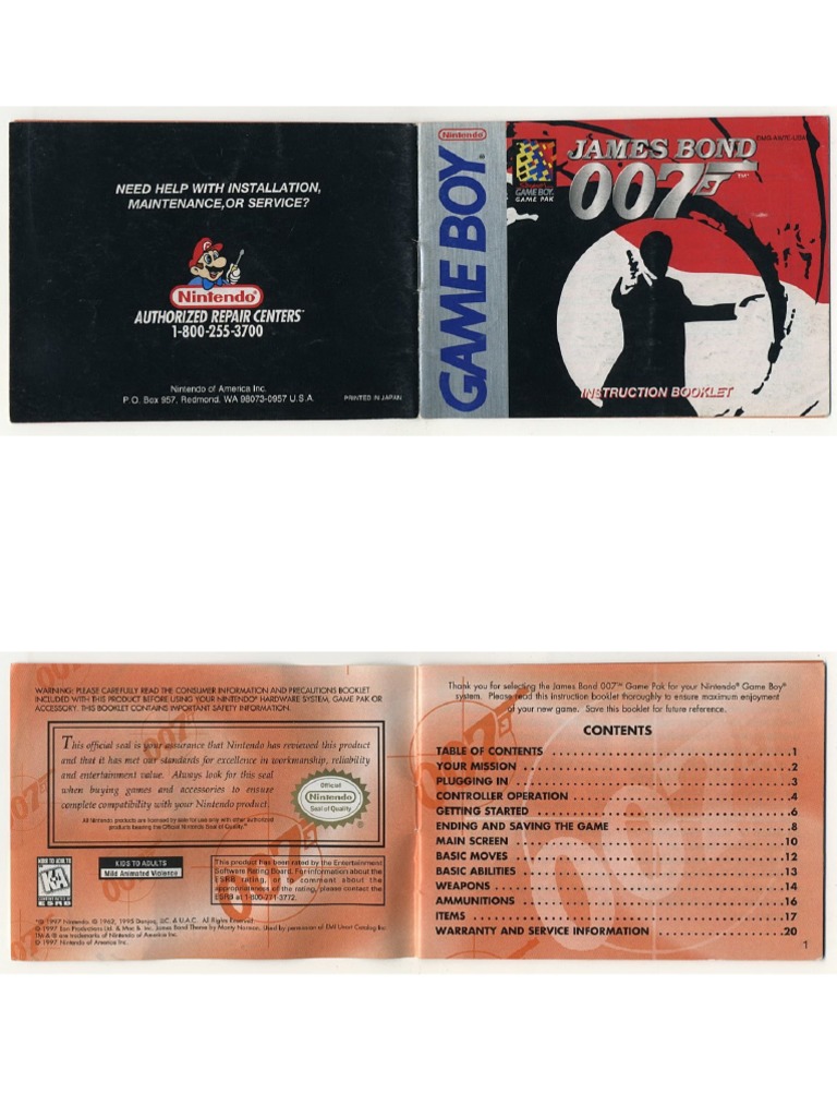 James Bond 007 Game Manual | PDF