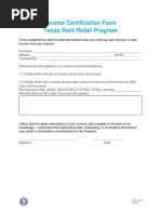 Zero Income Certification Form | PDF