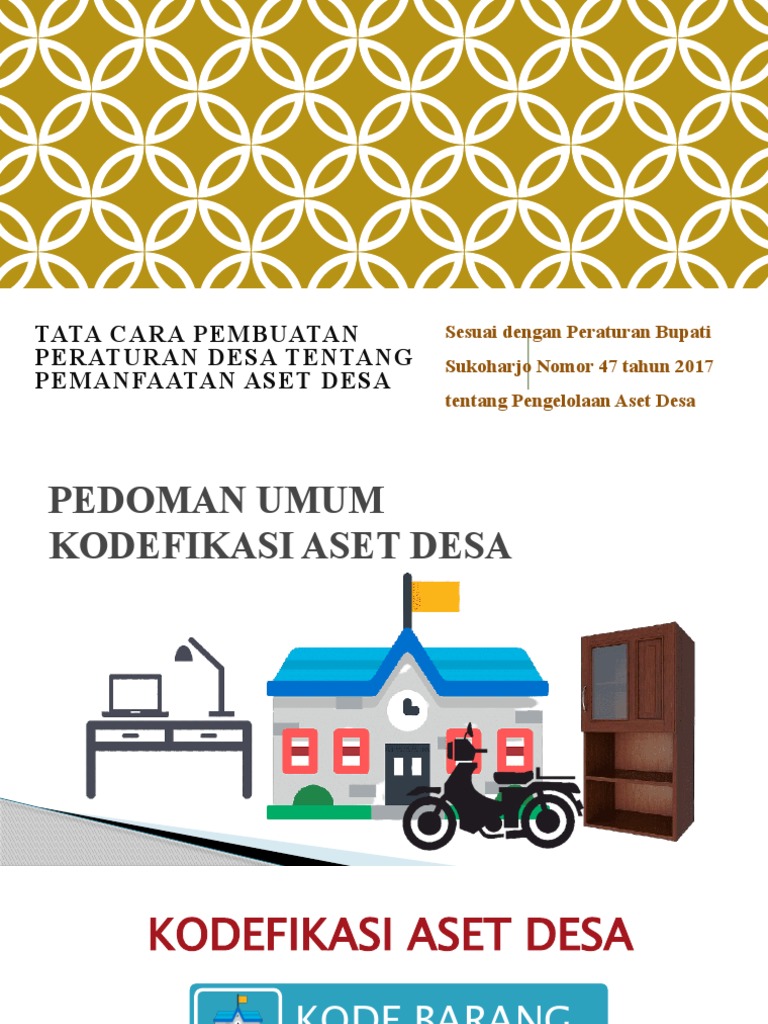 Materi Kodefikasi Aset Desa | PDF