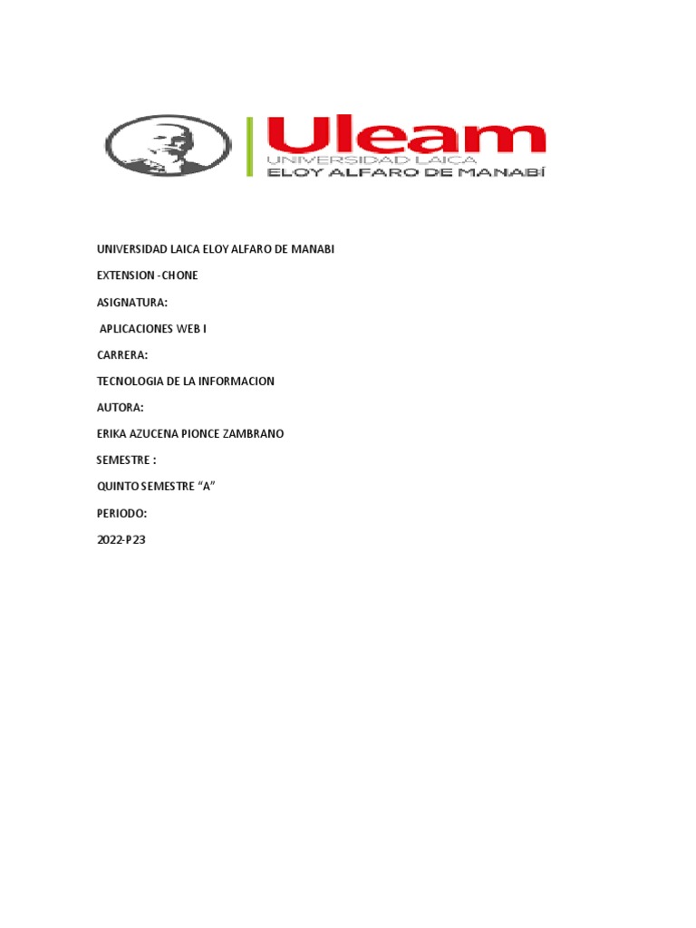 Erika Acon | PDF | HTML | Script Java