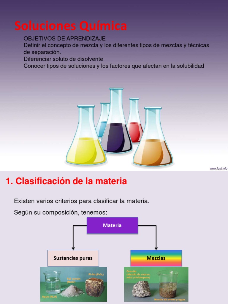 Soluciones Quimicas Generalidades-1 | PDF | Mezcla | Solubilidad