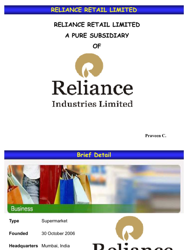 Reliance | PDF