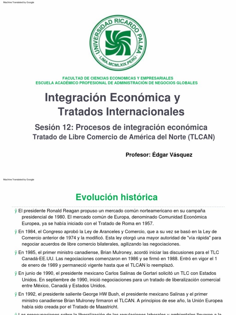 Session 13 - NAFTA To USMCA ESPAÑOL | PDF | Tratado de Libre Comercio ...