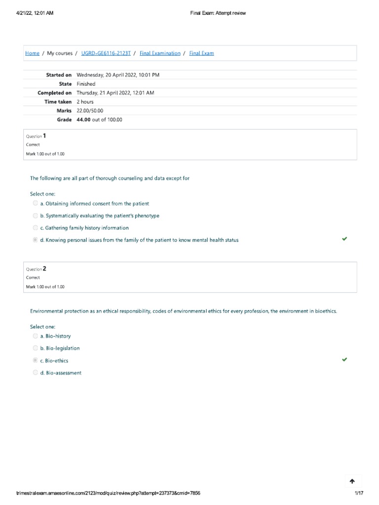 Final Exam - STS | PDF