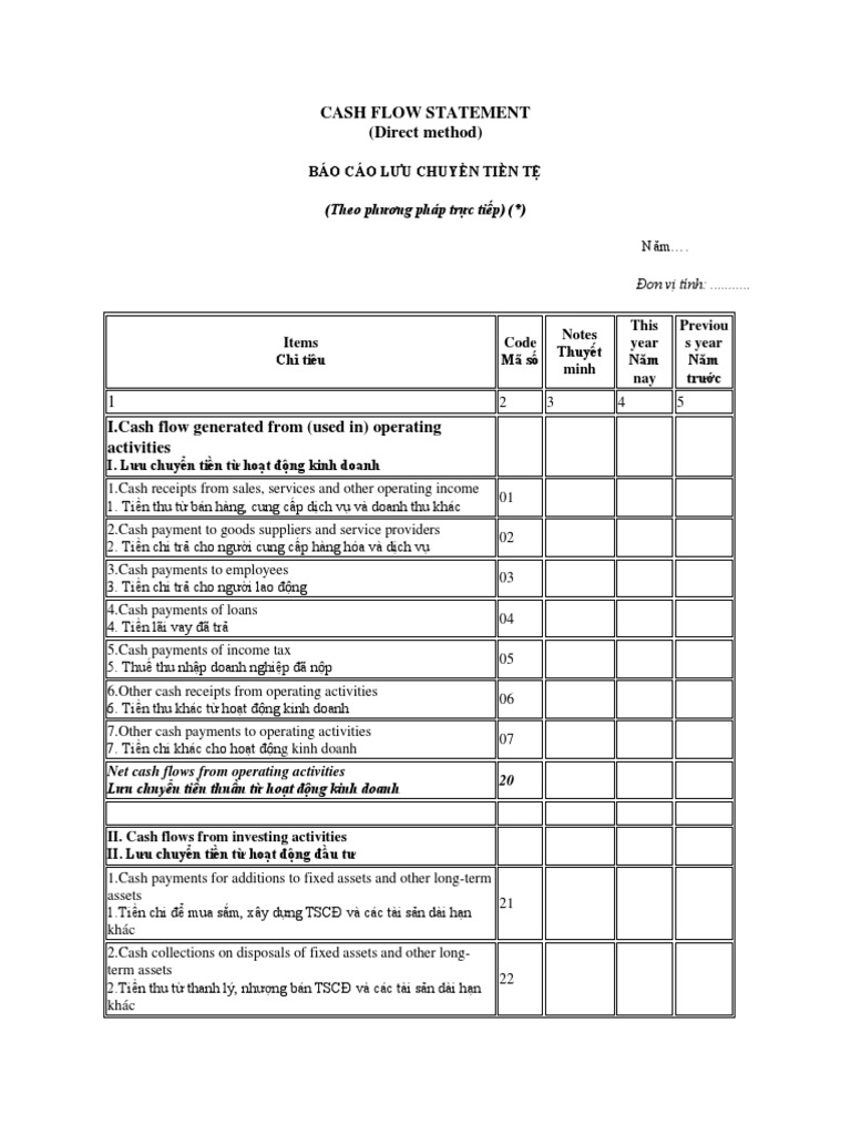 Cash Flow Statement | PDF